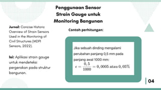 Materi tentang regangan dalam pengukuran teknik | PPT