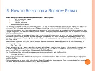 Regarding reentry permits | PPTX