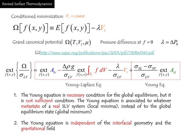 Regarding the Young equation | PDF | Chemistry | Science