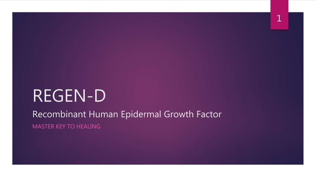 Epidermal Growth Factor use in Venous Leg Ulcers, Pressure Ulcers ...