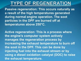 Regeneration of Diesel Particulate Filter in Automobile | PPT