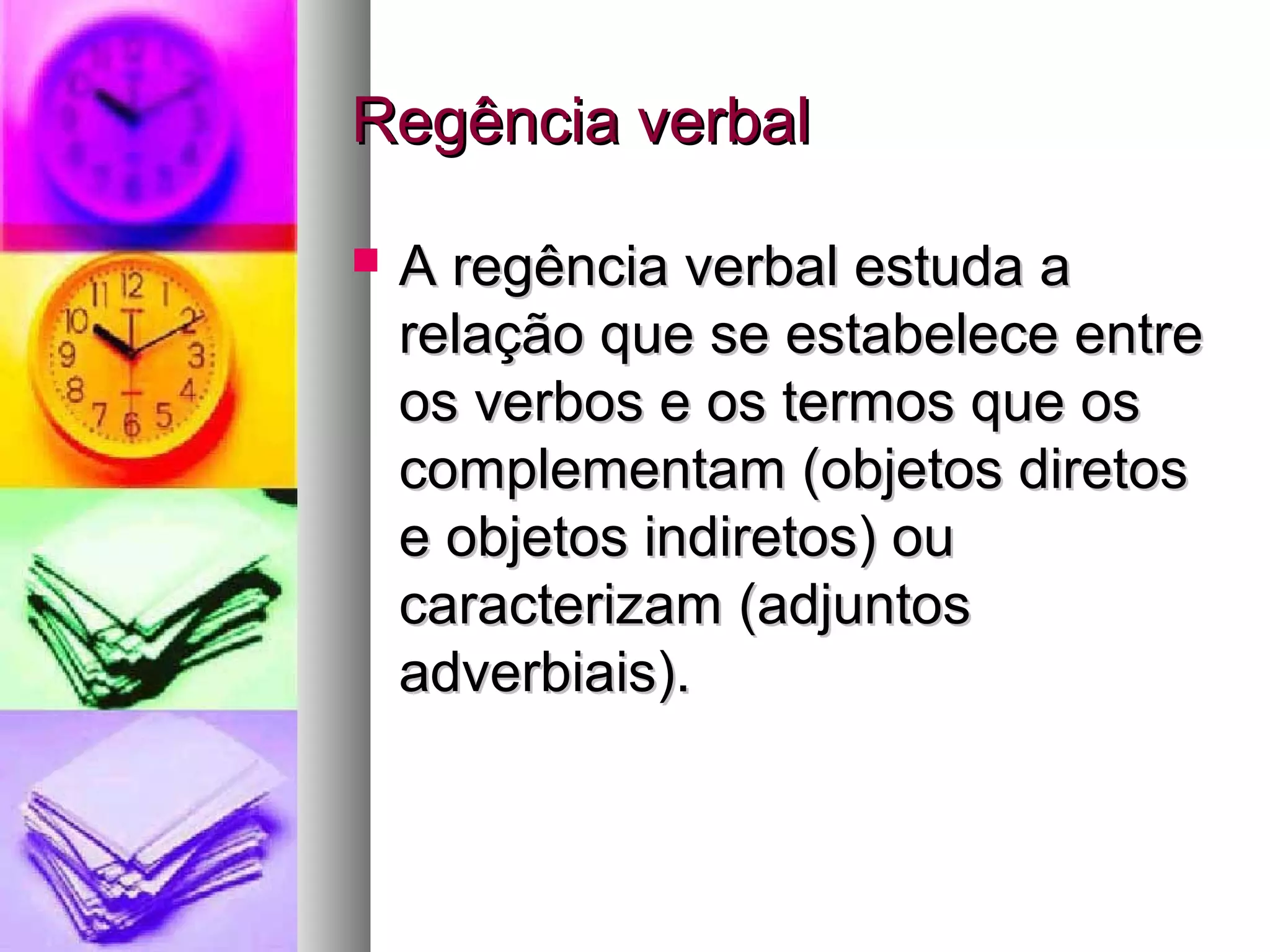 Regencia verbal | PPT