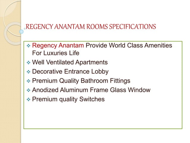 Regency Anantam Dombivali | PPT