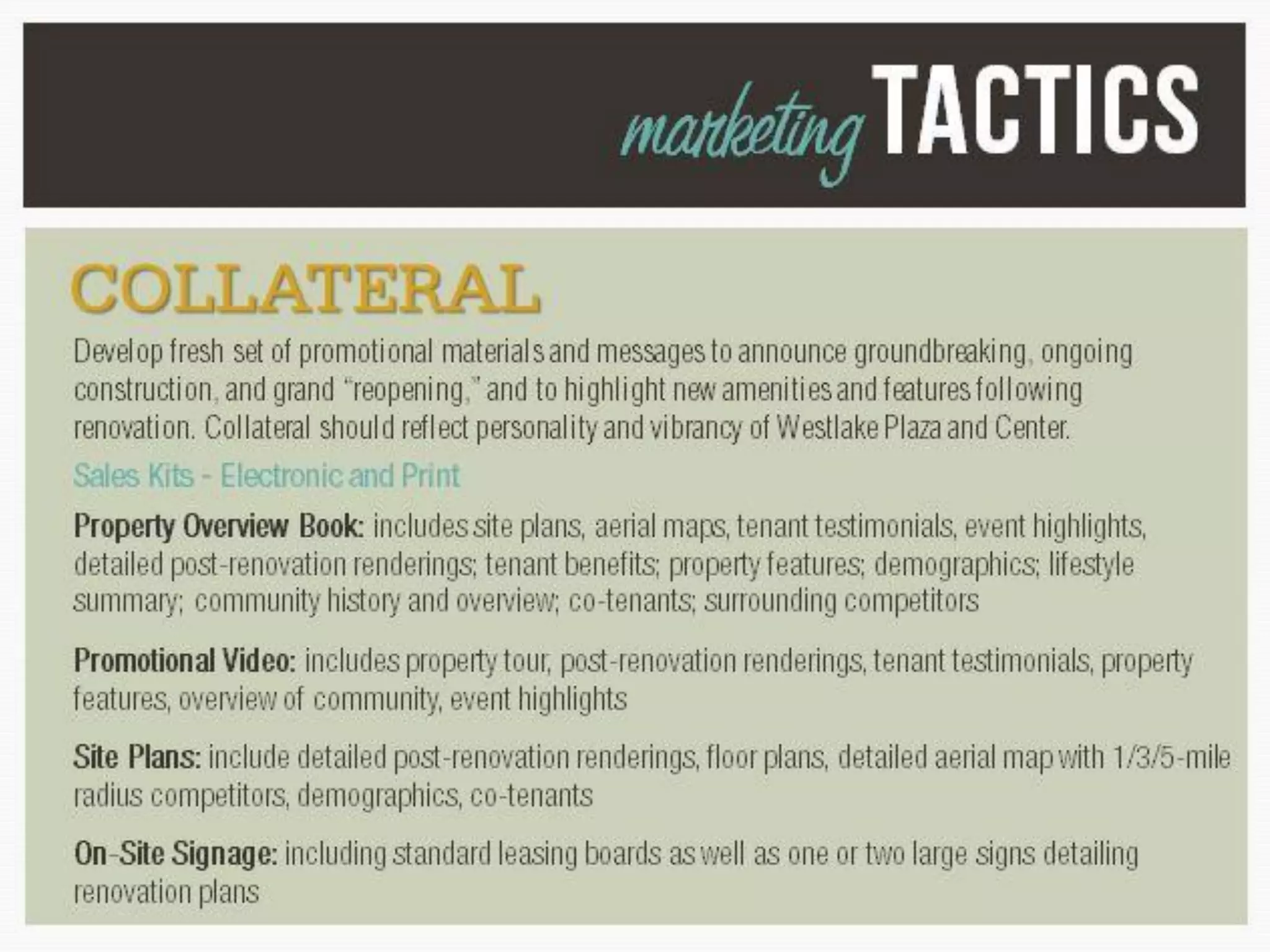 Leasing Strategy/Marketing Plan Presentation | PDF