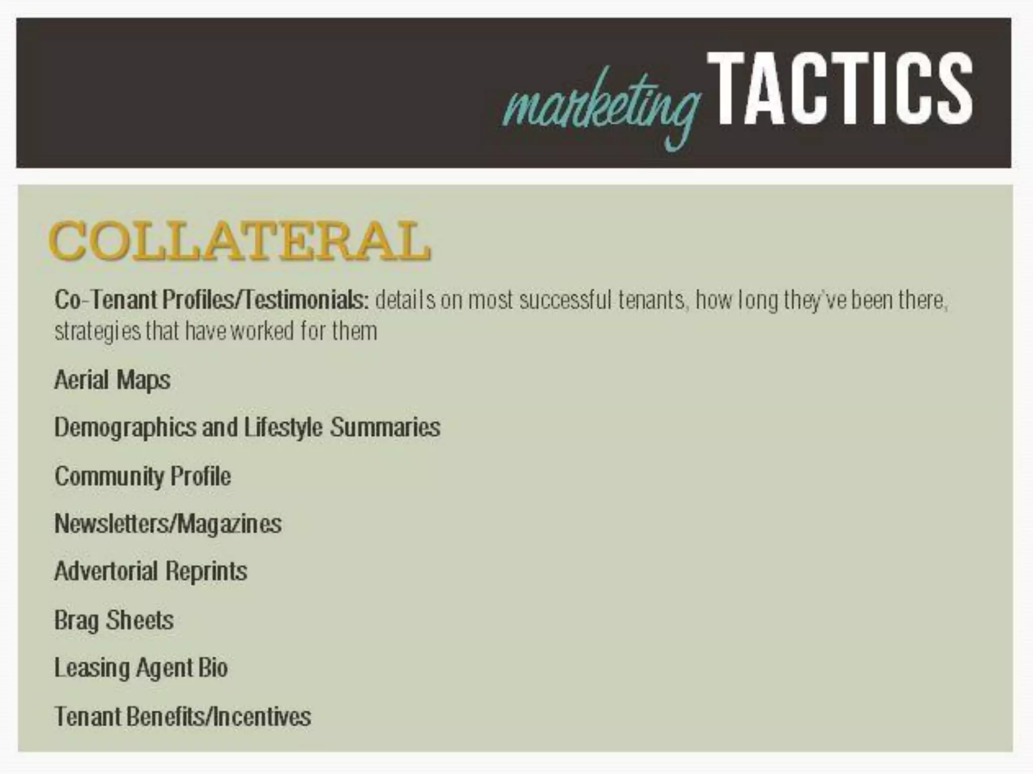 Leasing Strategy/Marketing Plan Presentation | PDF