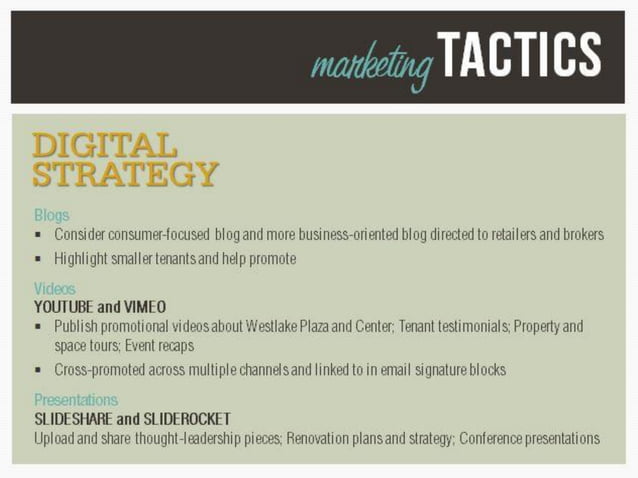 Leasing Strategy/Marketing Plan Presentation | PDF