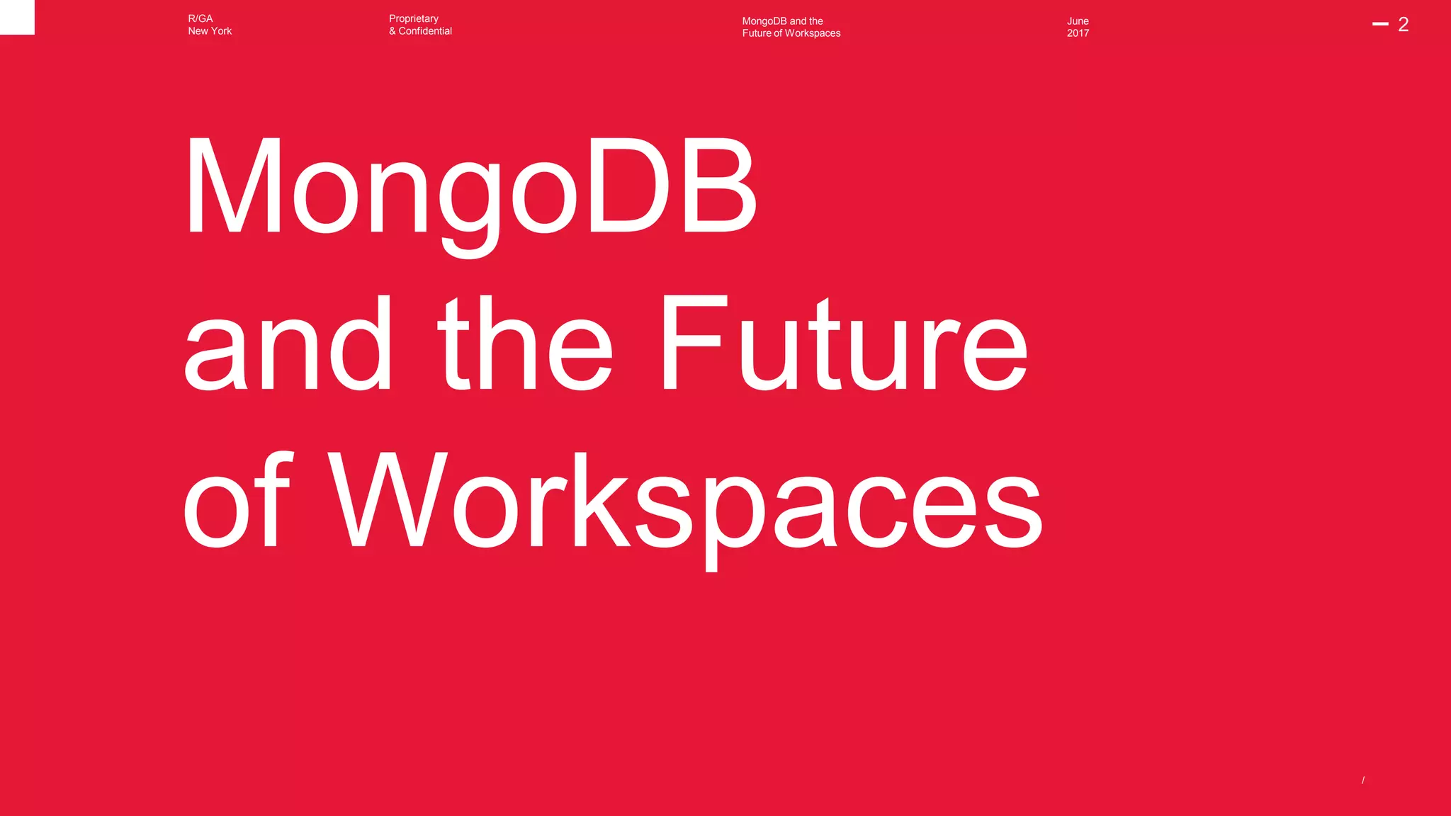 MongoDB and the Future of Workspaces | PPTX | Databases | Computer ...