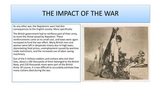 REGENCY ENGLAND AND THE NAPOLEONIC WARS BY GALANOS G.& VANGOS K | PPTX