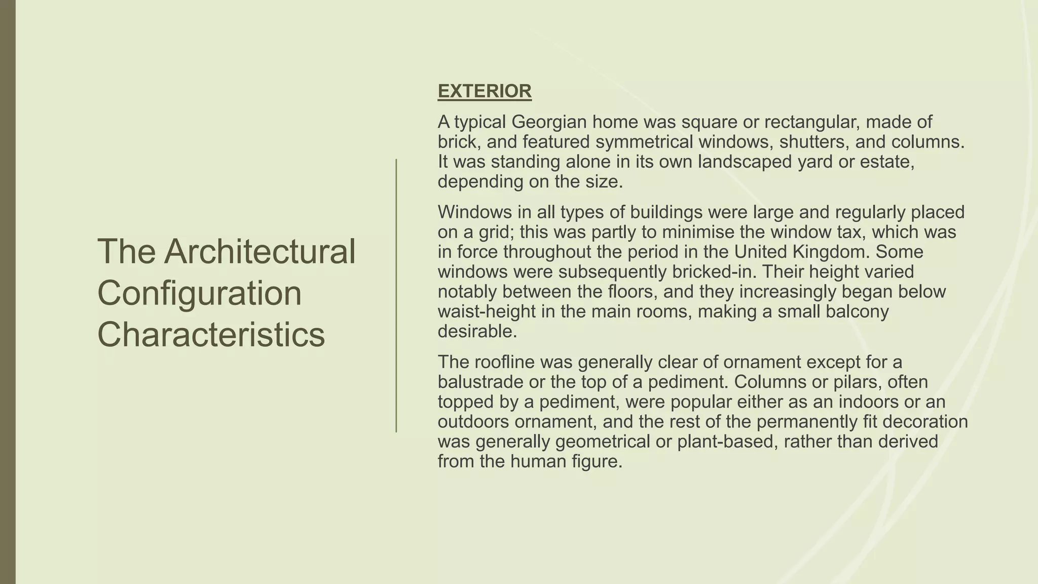 REGENCY ERA GEORGIAN ARCHTECTURE BY KIOUSI AIKATERINA | PPTX