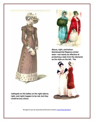 Regency Fashion in Winter | PDF