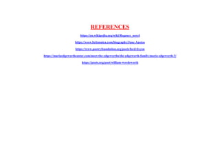 REGENCY LITERATURE by Melissari & Daliani.docx | Poetry | Books and ...