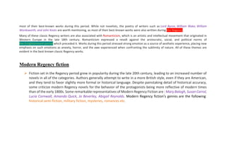 REGENCY LITERATURE by Melissari & Daliani.docx | Poetry | Books and ...