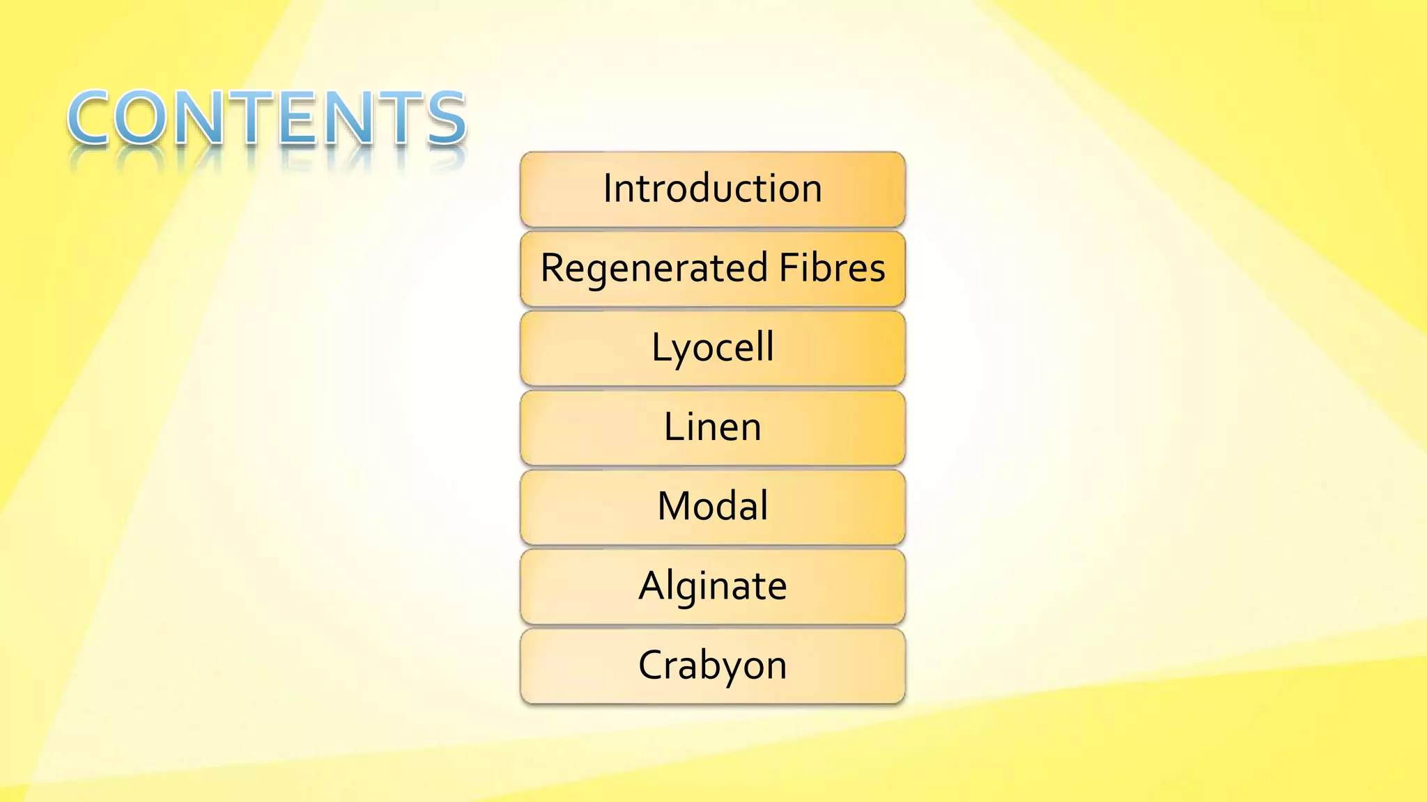 Regenerated fibres | PPTX