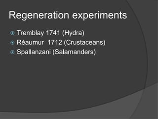 Regeneration in animals | PPSX