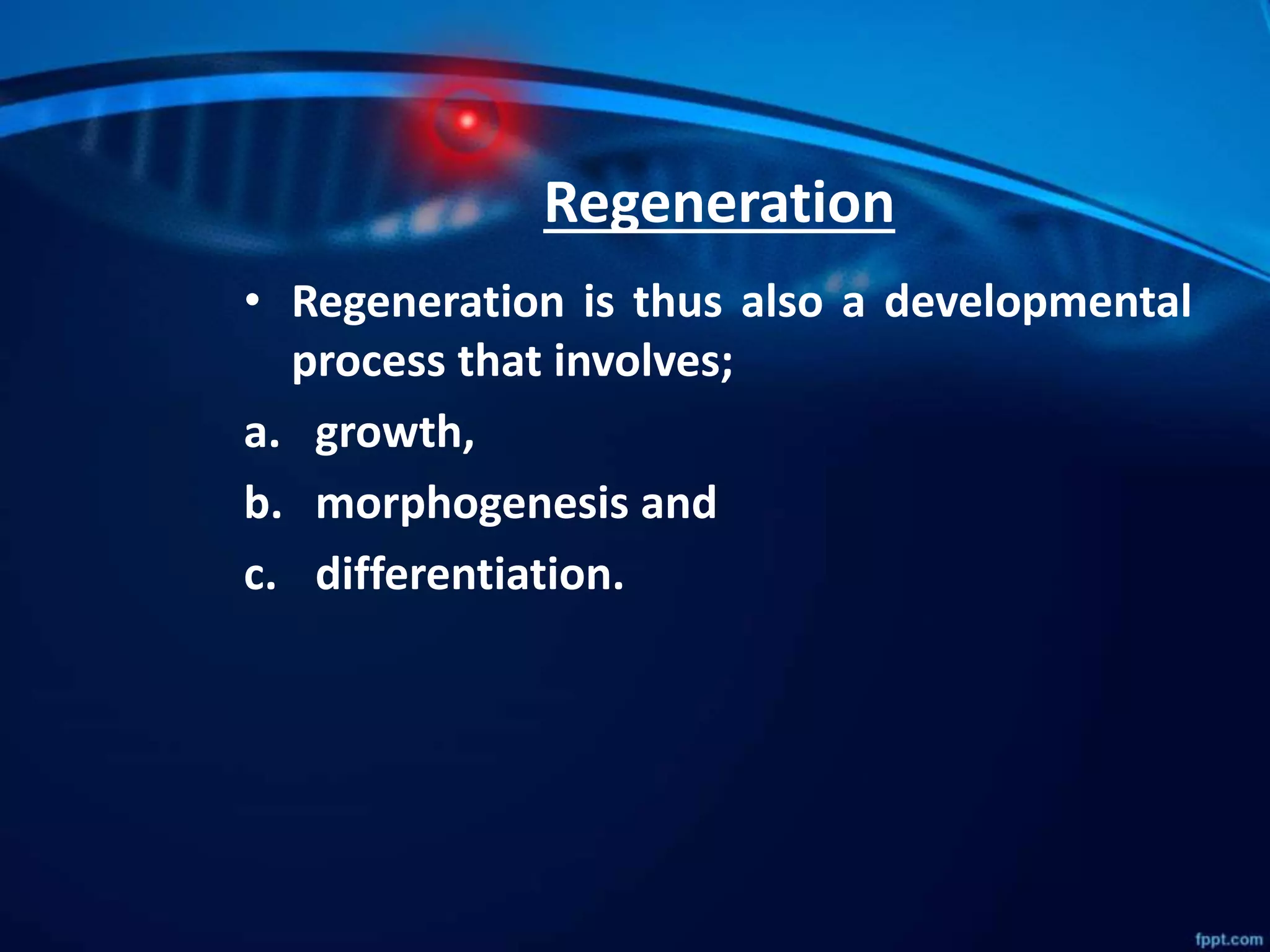 Regeneration in vertebrates | PPTX