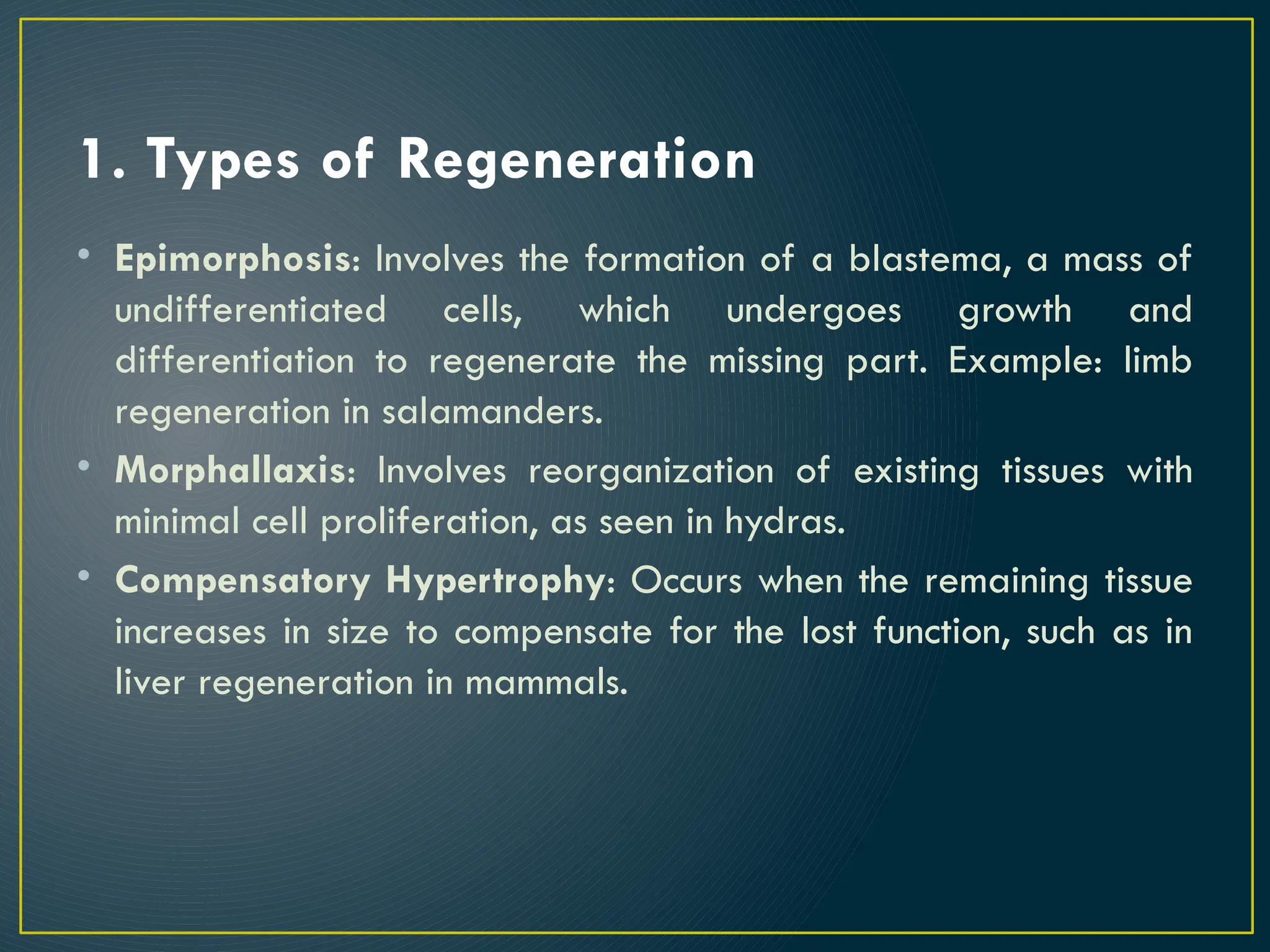 Regeneration in vertebrates - Dr.M.Jothimuniyandi | PPTX