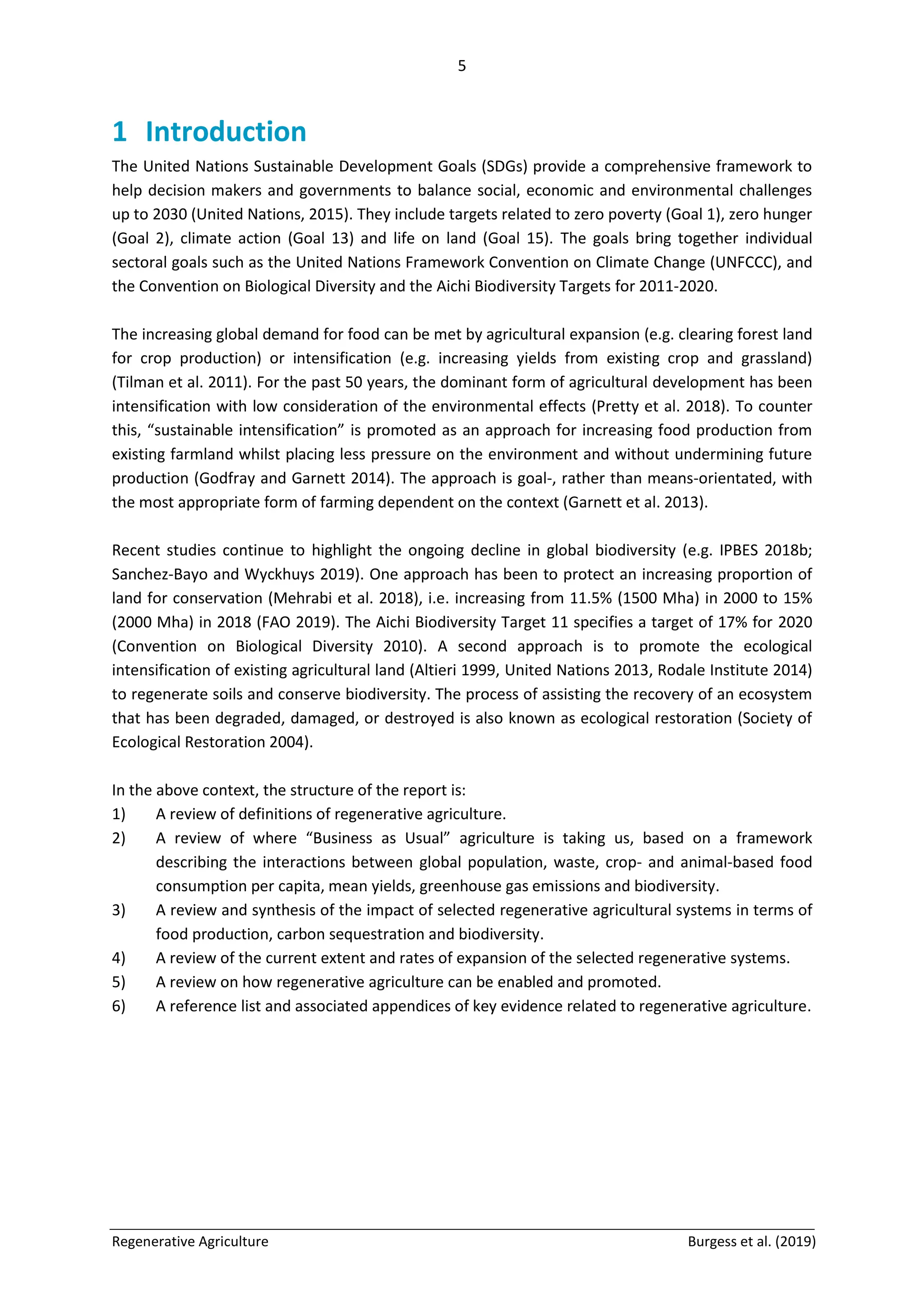 The Regenerative Agriculture - identifying the impact, enabling the ...
