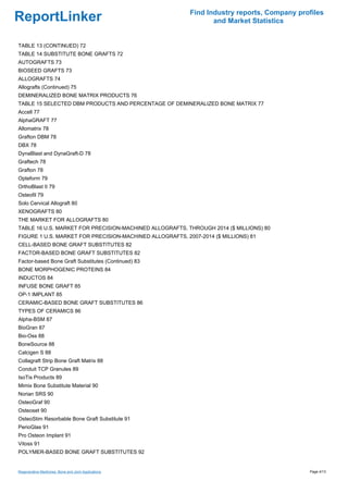 Regenerative Medicines: Bone and Joint Applications | PDF