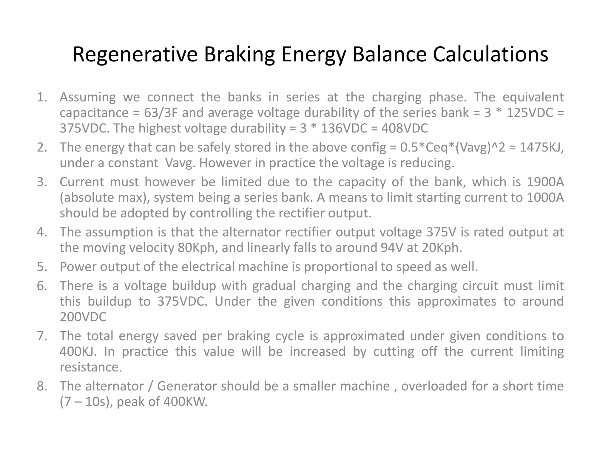 Regenerative braking energy recovery (diesel trucks) details v2 | PDF
