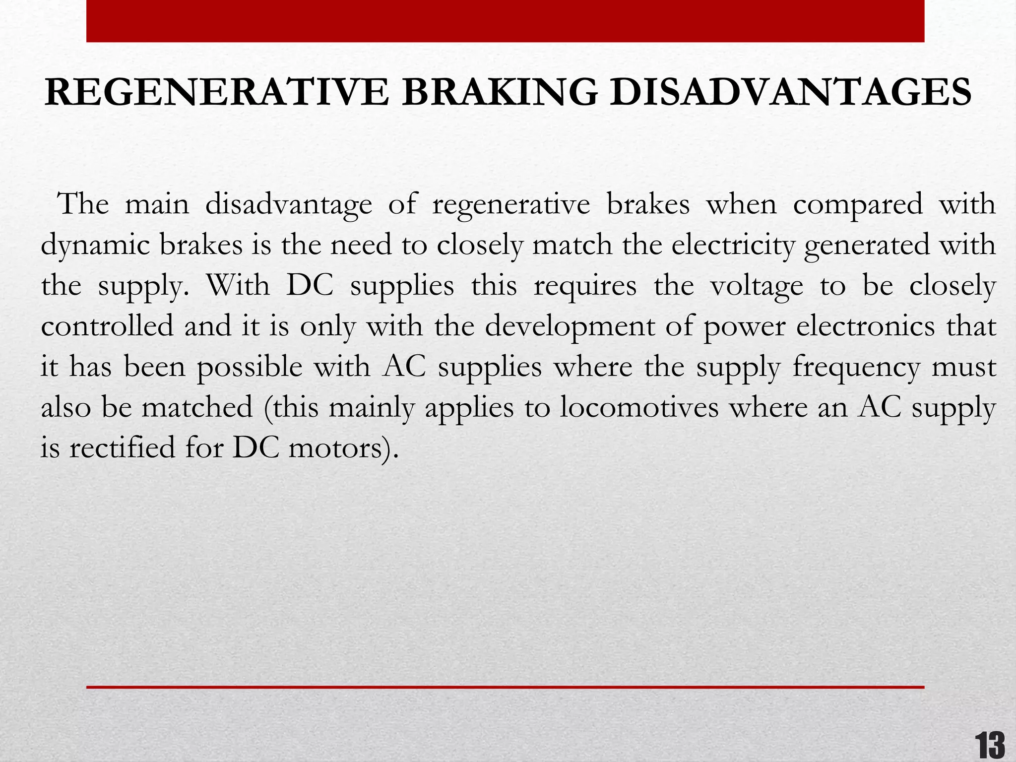 Power generating using Regenerative Braking system ppt | PPT