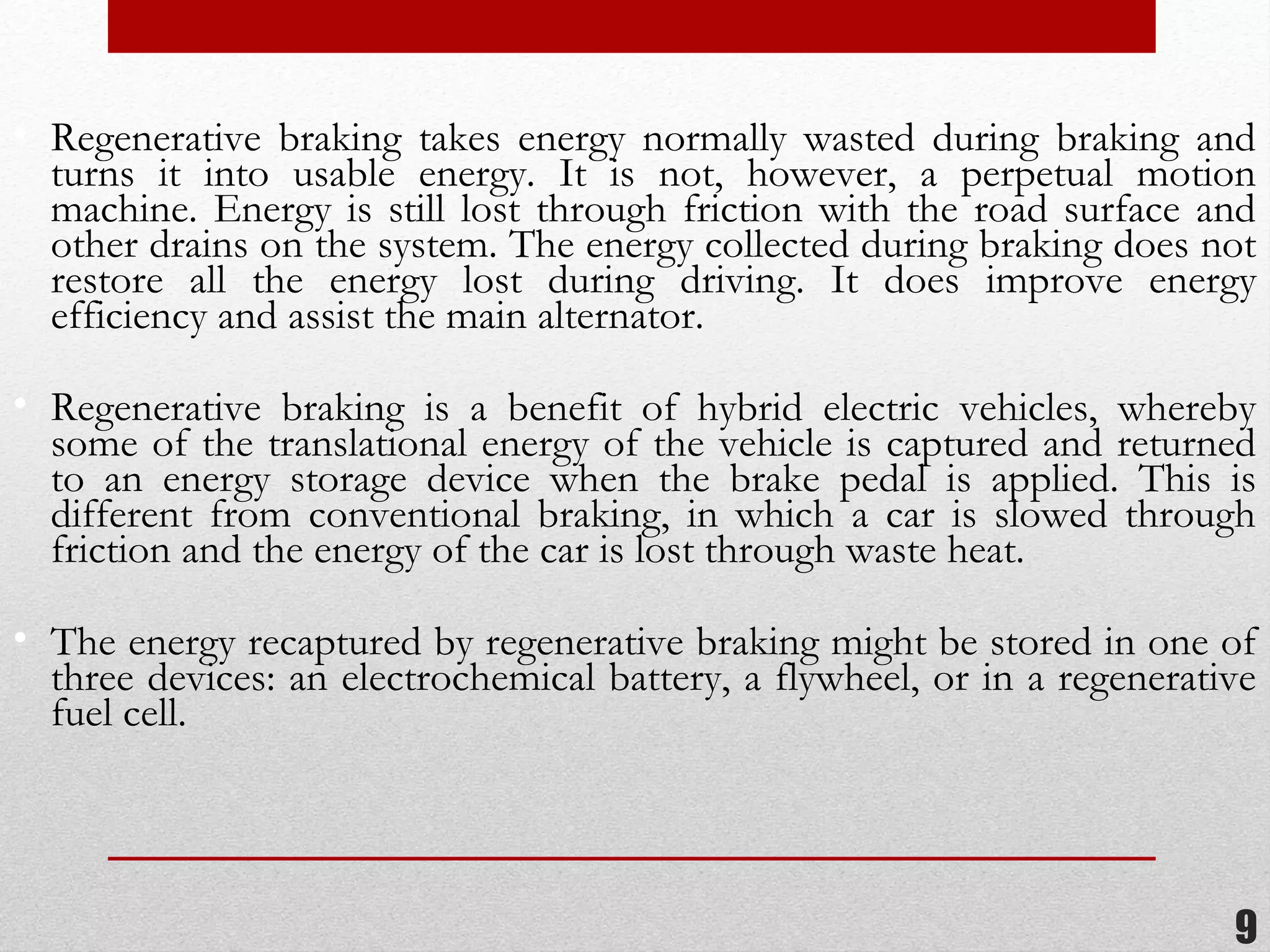 Power generating using Regenerative Braking system ppt | PPT