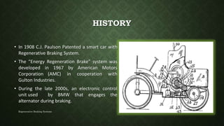 Regenerative braking system | PPTX