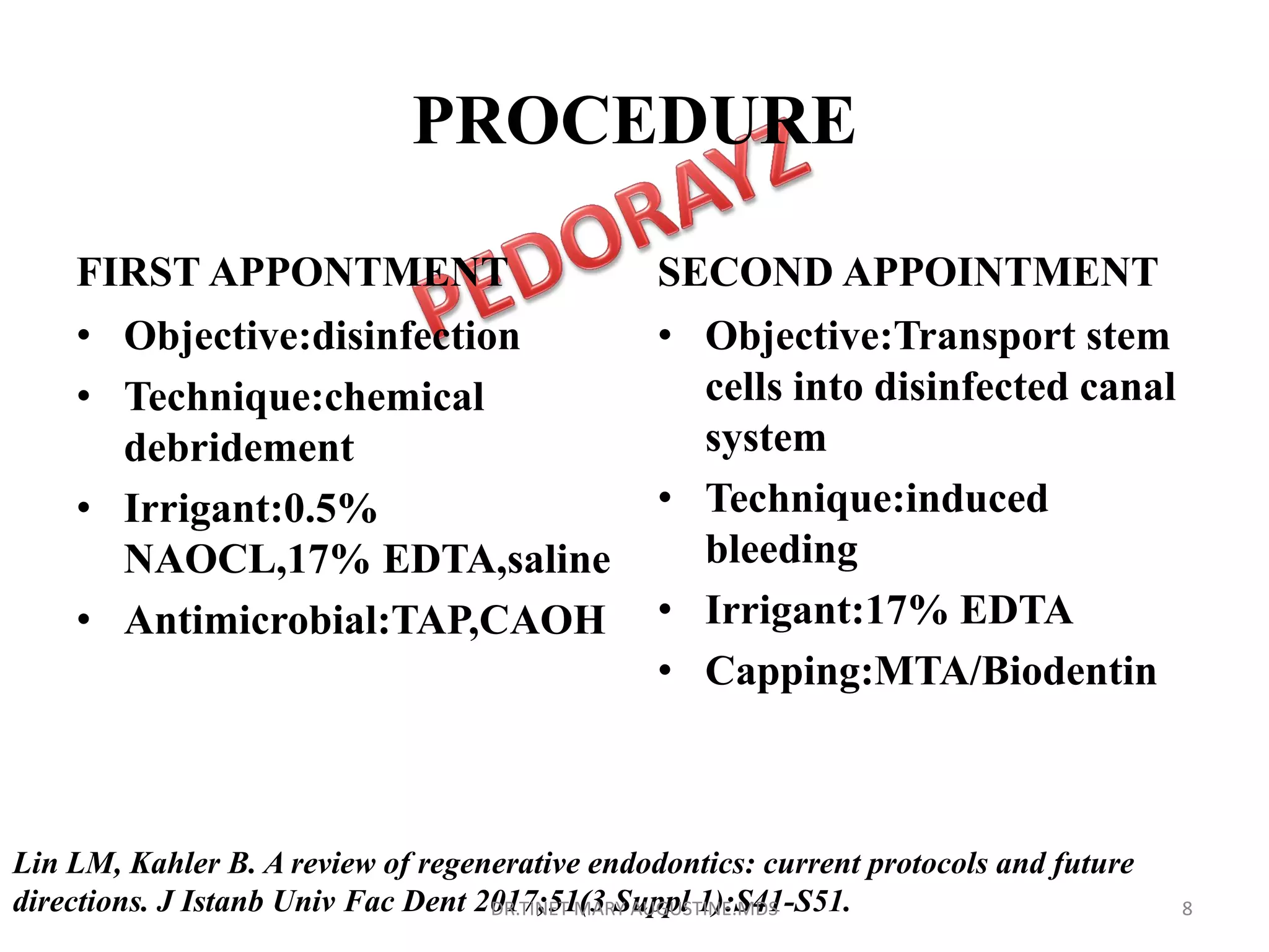 Regenerative endodontics. basic and case report | PDF