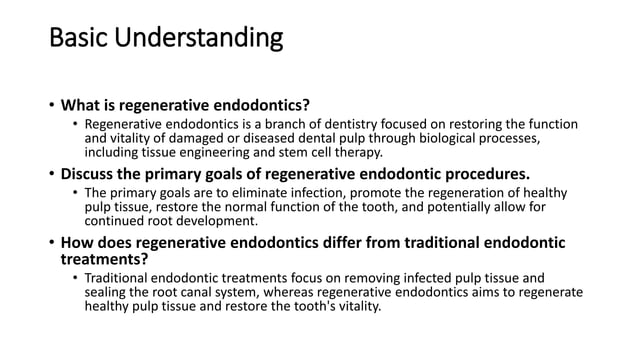 Regenerative endodontics.pptx and the updates | PPTX
