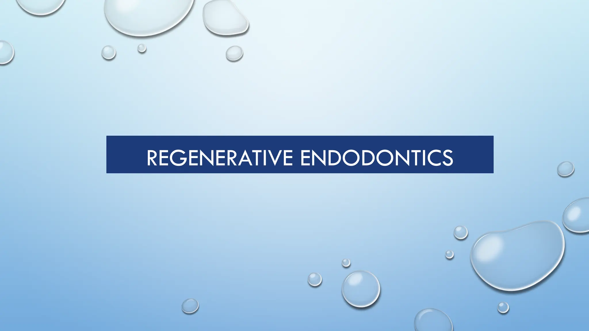 Regenerative endodontics presentation on | PPT