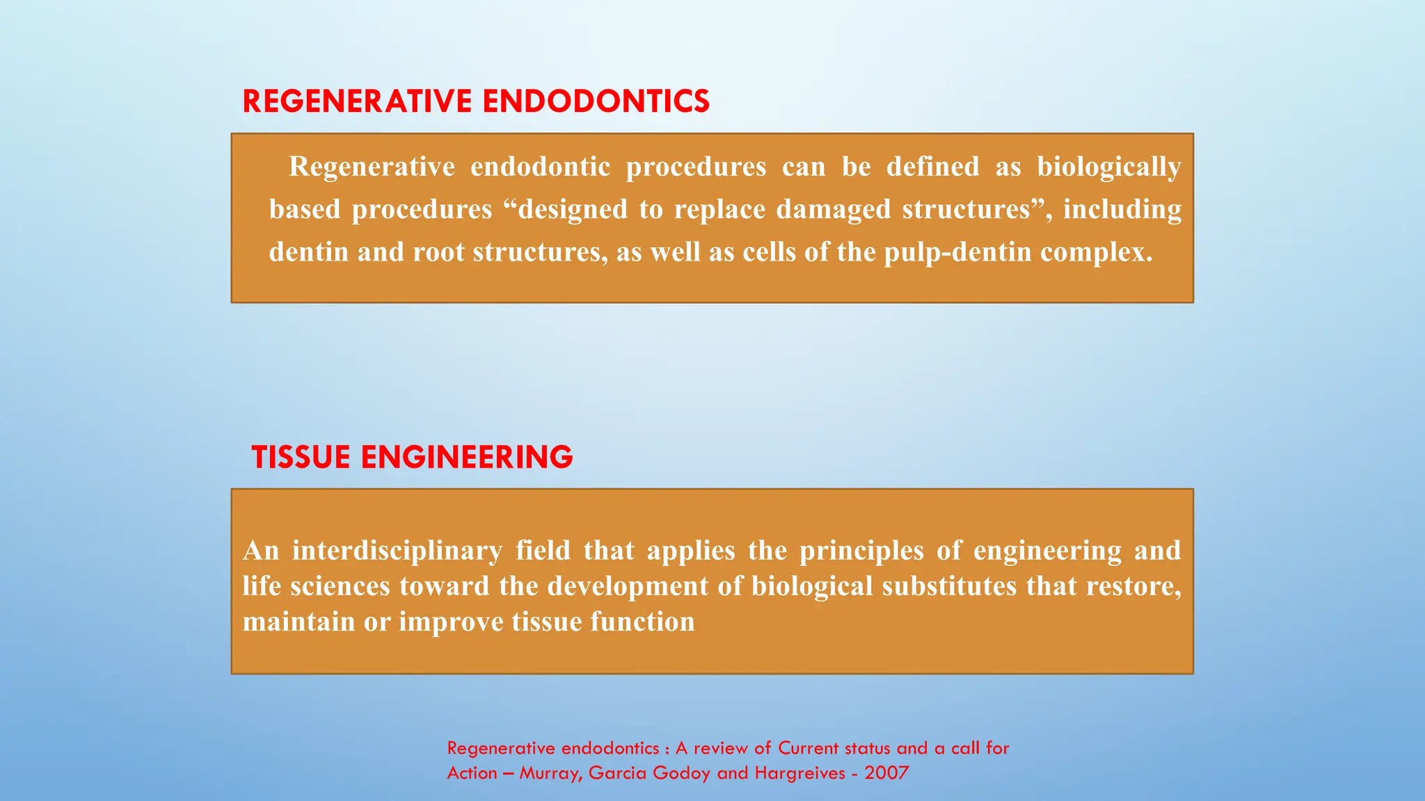 Regenerative endodontics presentation on | PPT