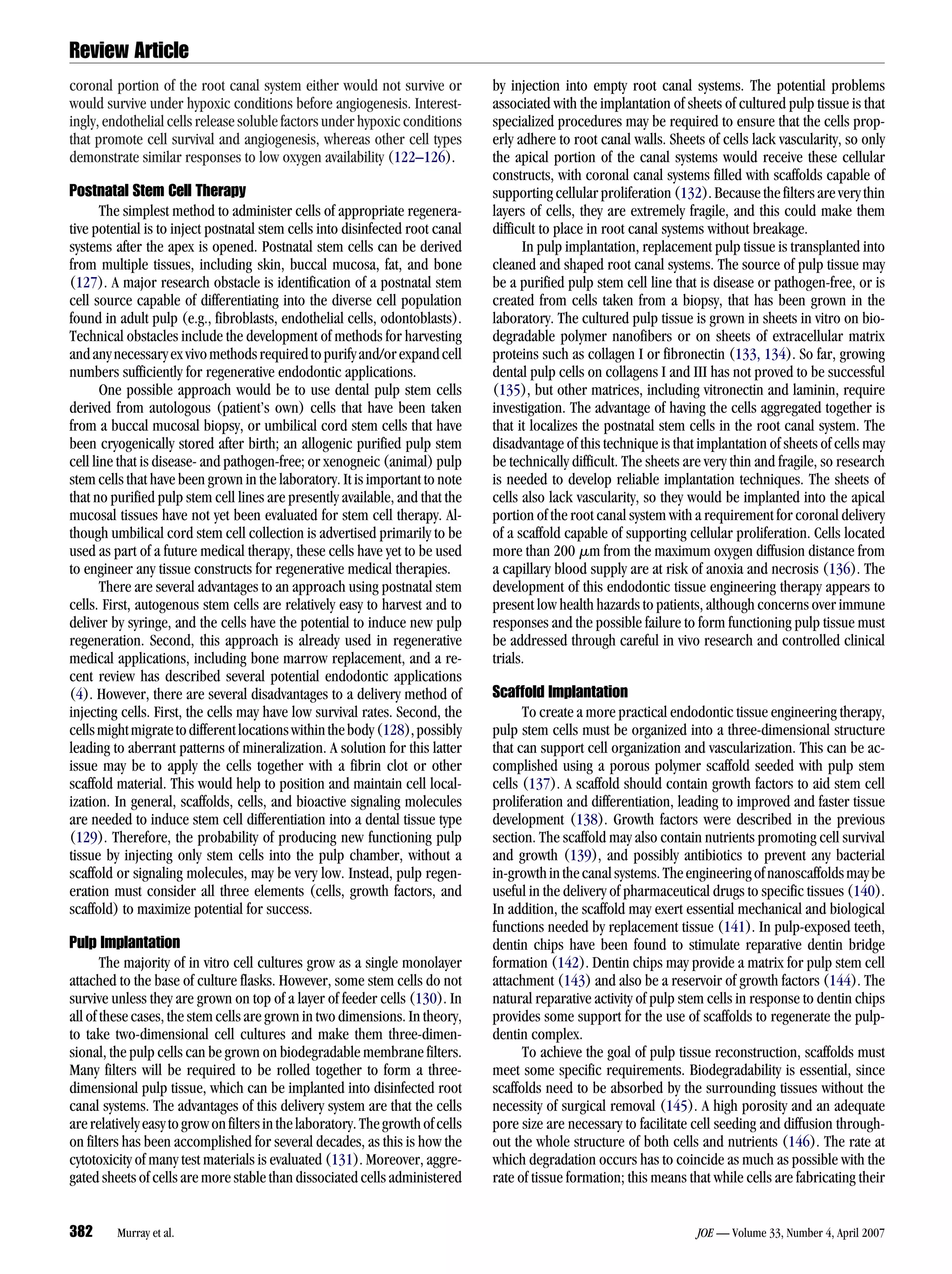 Regenerative endodontics a-reviewofcurrentstatusandacallforaction | PDF