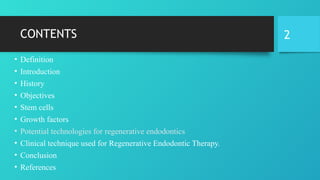Regenerative endodontics_ ENDODONTICS REVIEW | PPTX