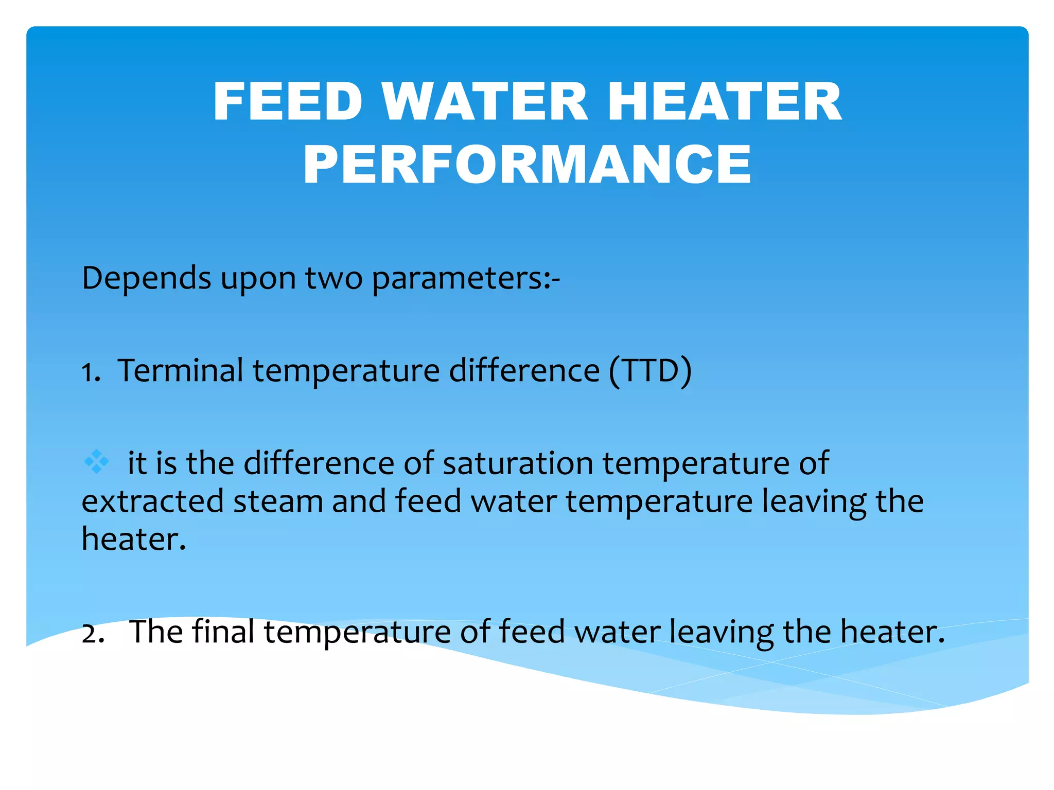 Regenerative feed water heating system | PDF