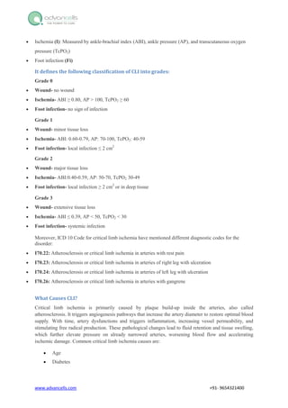Regenerative Medicine for Critical Limb Ischemia | PDF
