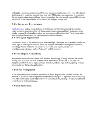 Regenerative Medicine: Meaning, Innovations, Challenges & More | The ...