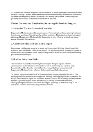 Regenerative Medicine: Meaning, Innovations, Challenges & More | The ...