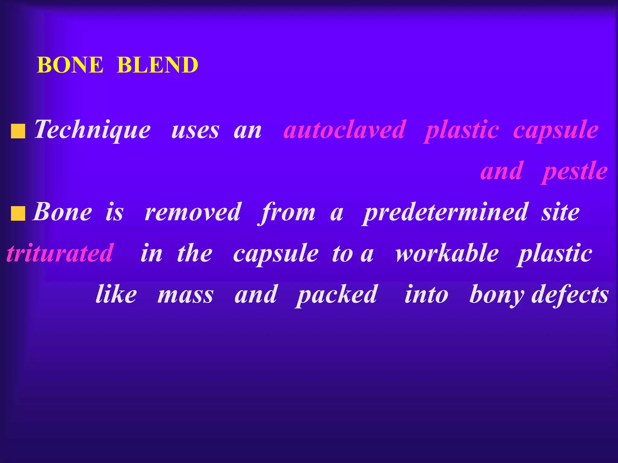 REGENERATIVE OSSEOUS SURGERY.ppt