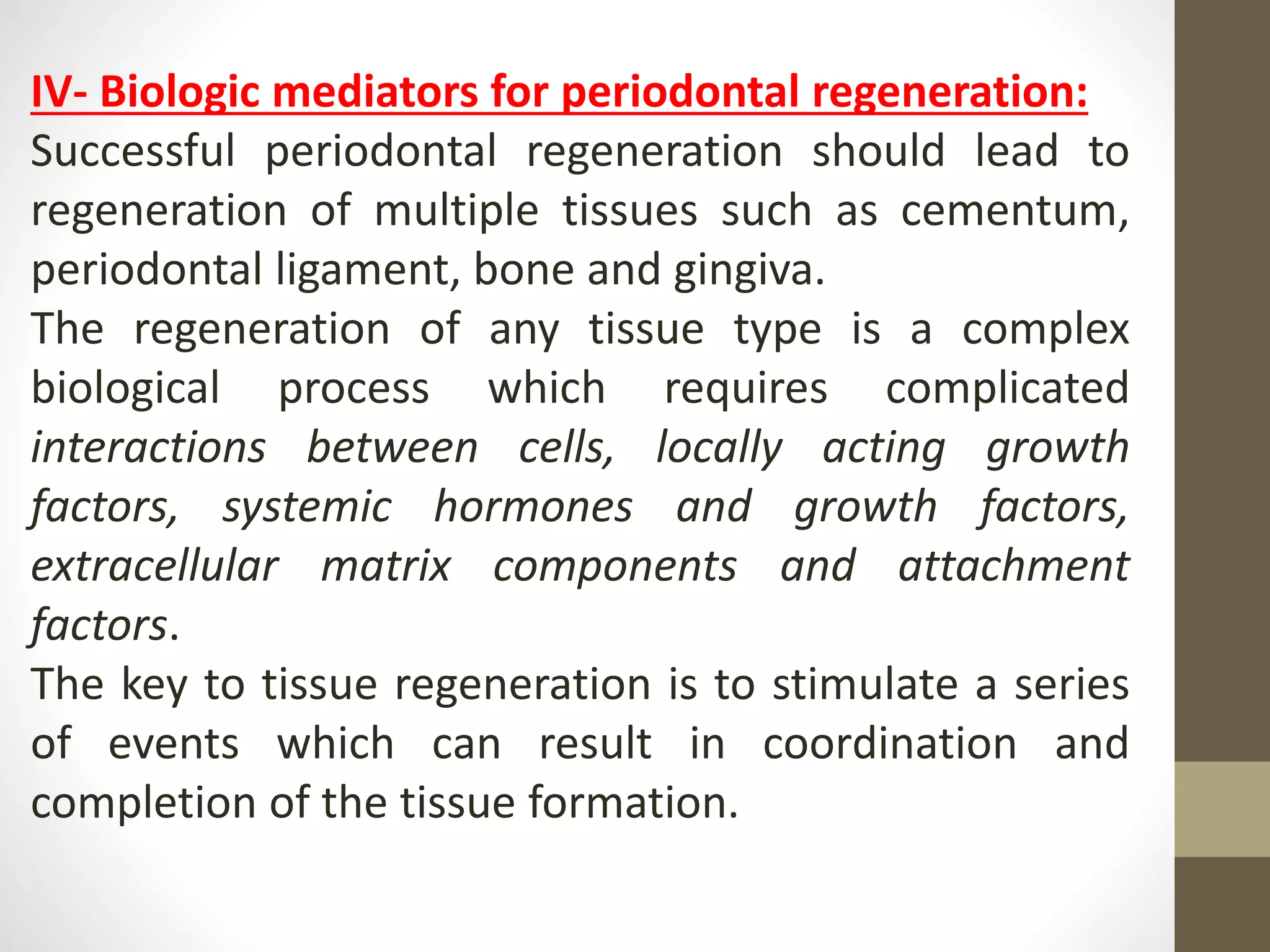 Regenerative techniques for periodontal therapy | PPTX