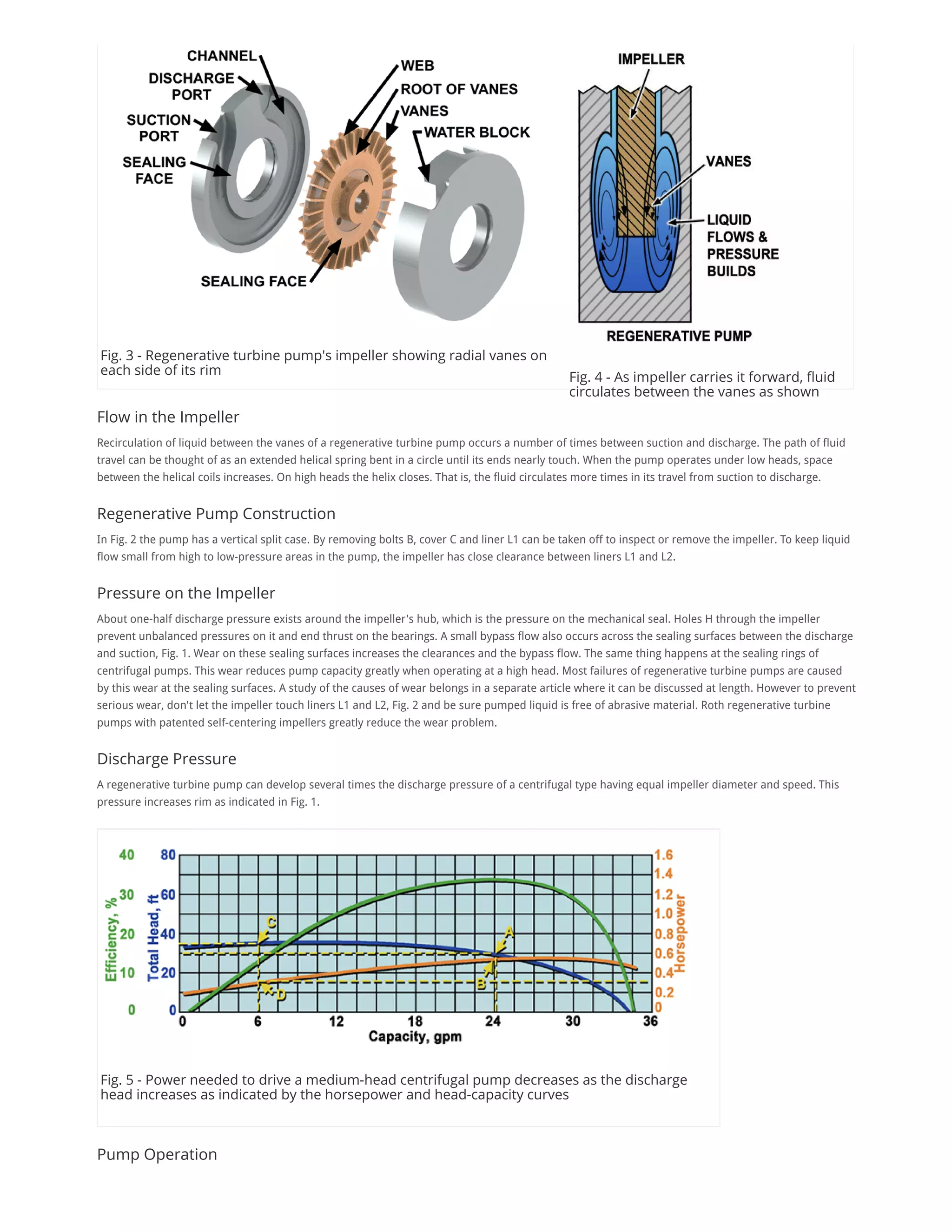 Regenerative turbine pump application, design, and features | PDF