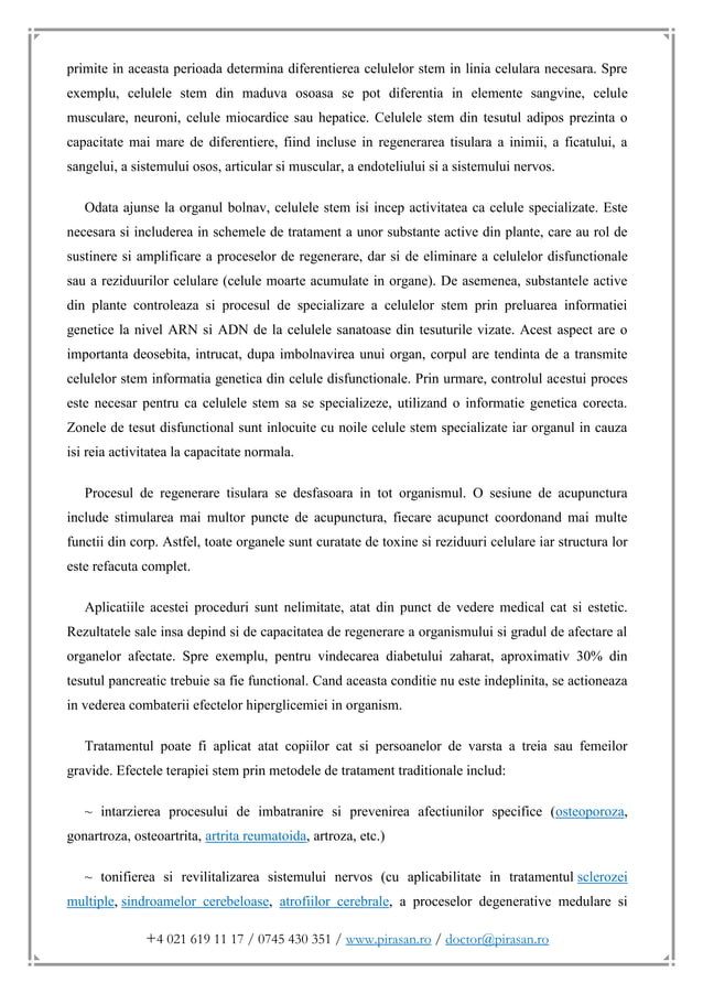 REGENERAREA TESUTURILOR PRIN TERAPIA STEM IN MEDICINA TRADITIONALA | PDF