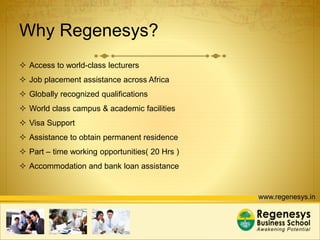 Regenesys business school, sa | PPTX