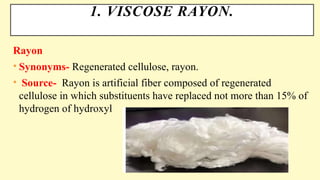 Regenreted fiber. pptx | PPT
