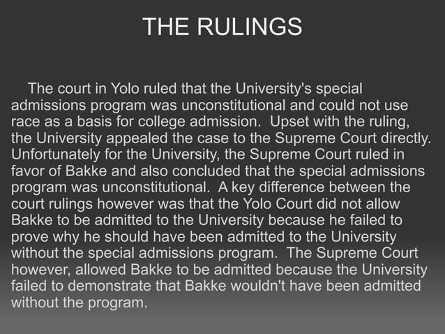 Regents of the_u_of_california_v_bakke1978 | PPT