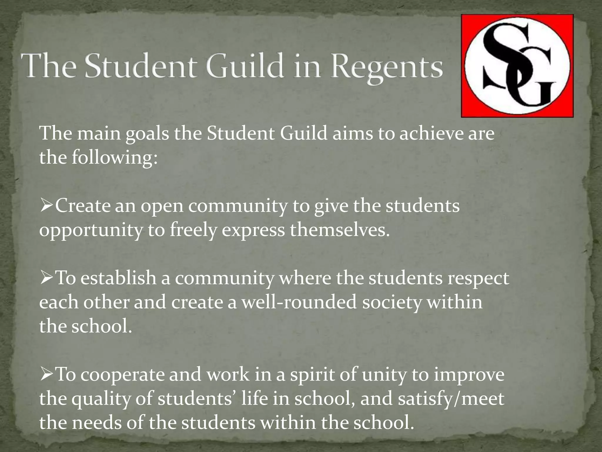 Regents Pattaya The Student Guild | PPTX