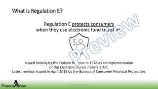 Reg E training preview | PPTX