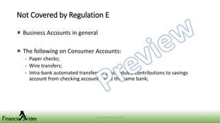 Reg E training preview | PPTX