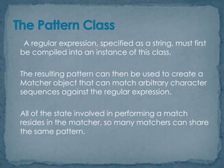 Regular Expressions in Java | PPTX