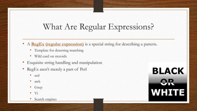 Regular Expressions | PPTX | Programming Languages | Computing