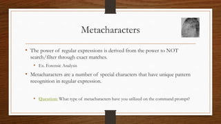 Regular Expressions | PPTX | Programming Languages | Computing