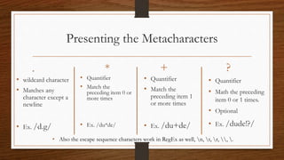 Regular Expressions | PPTX | Programming Languages | Computing